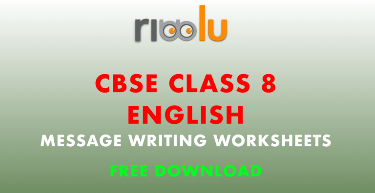 Message Writing for CBSE Class 8 - Format, Topics, Examples