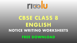 Notice Writing CBSE Class 8 Format, Topics, Exercises