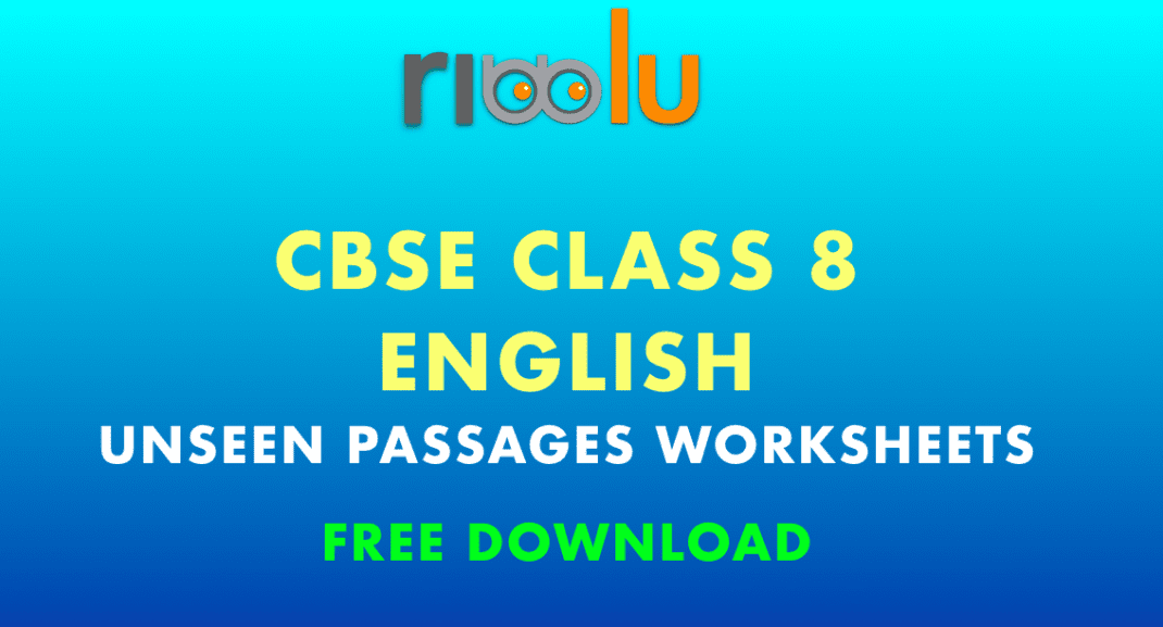 Unseen Passage for CBSE Class 8 with Answers