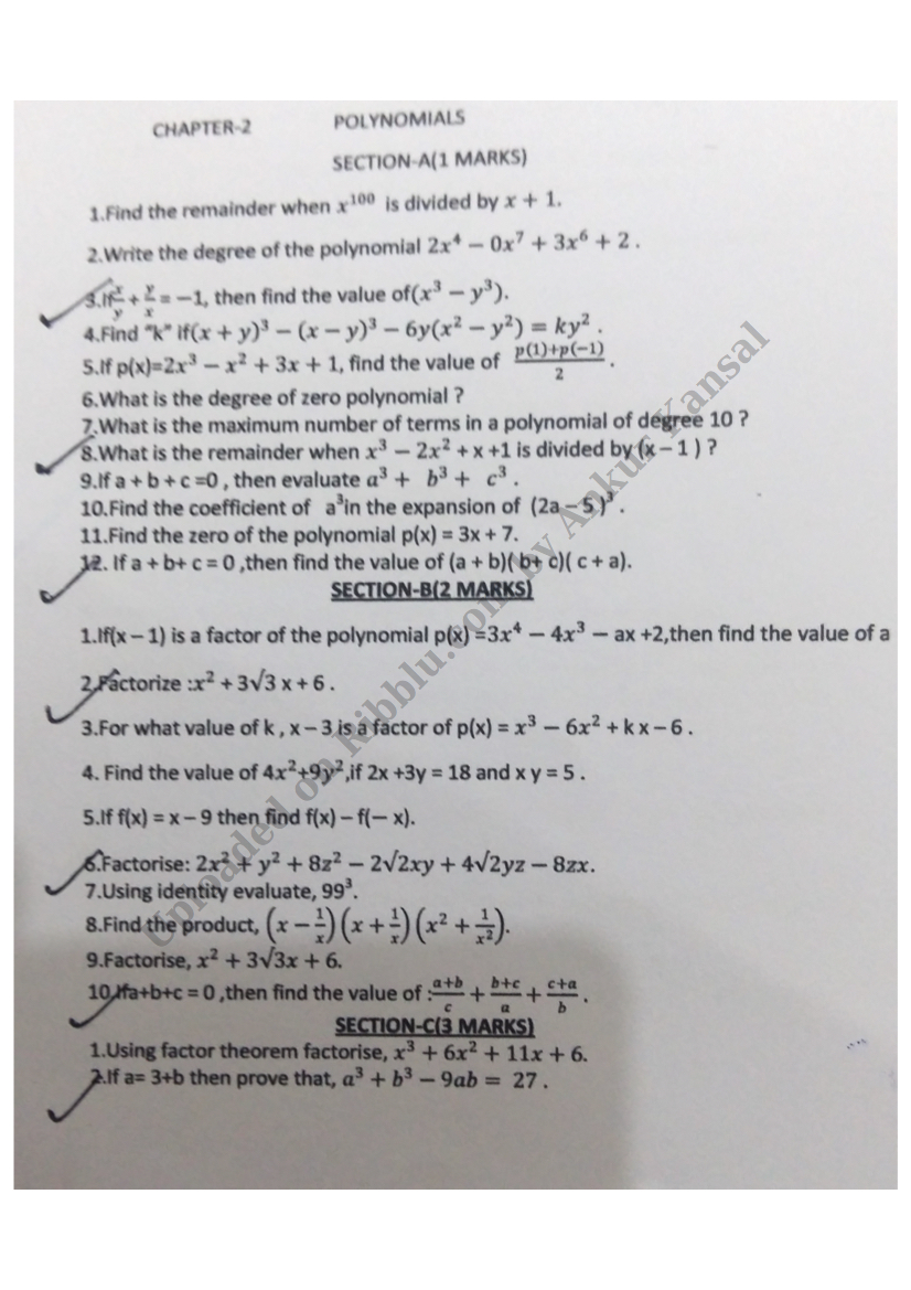 CBSE Important Questions for Class 9 Maths - Ribblu CBSE Important Questions for Class 9 Maths - Ribblu