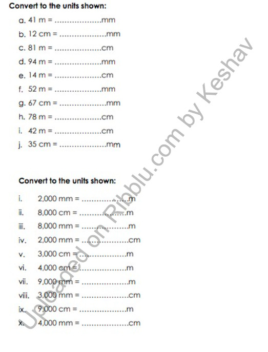 CBSE Class 2 Maths Measurement Worksheets