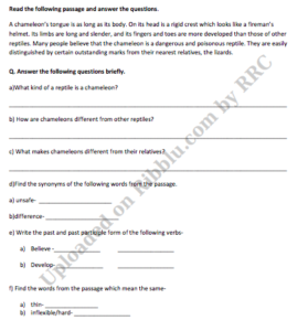 Unseen Passages for CBSE Class 5 with Answers